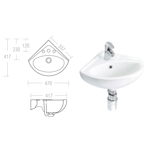 PROCare Ltd - GO Pro - Schwan Firenze Corner WHB 1TH