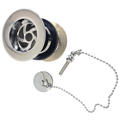 PROCare Ltd - GO Pro - CP Plug - Slotted Basin Waste Metal Back Nut