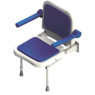 PROCare Ltd - GO Pro - PCSS3P BLUE PREMIER SHOWER SEAT, ARMS/BACK REST